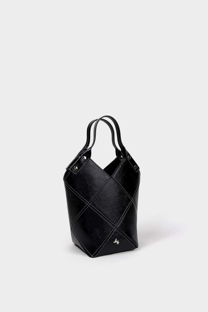 Mini Fiona Tote in Crinkle Patent – KATE HUNDLEY